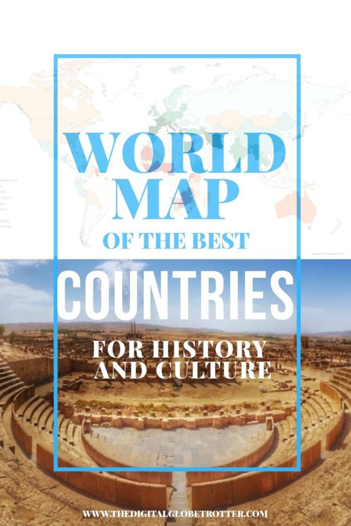 World Map of The Most Historically Rich Destinations, Through The Eyes ...