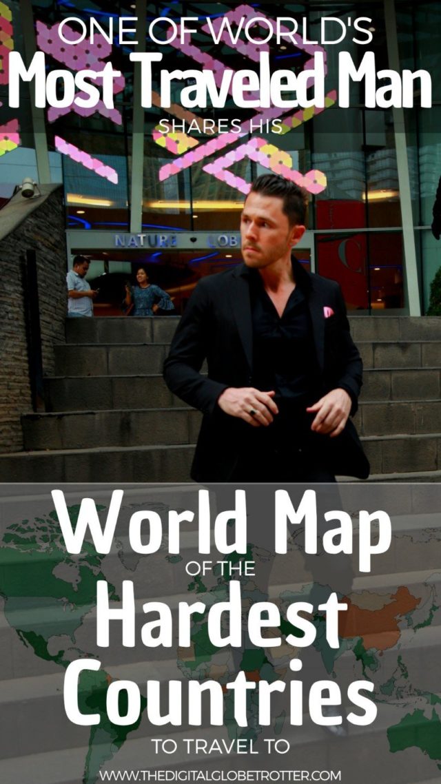 World Map of the Hardest Countries to Travel – in the Eyes of a Man Who ...